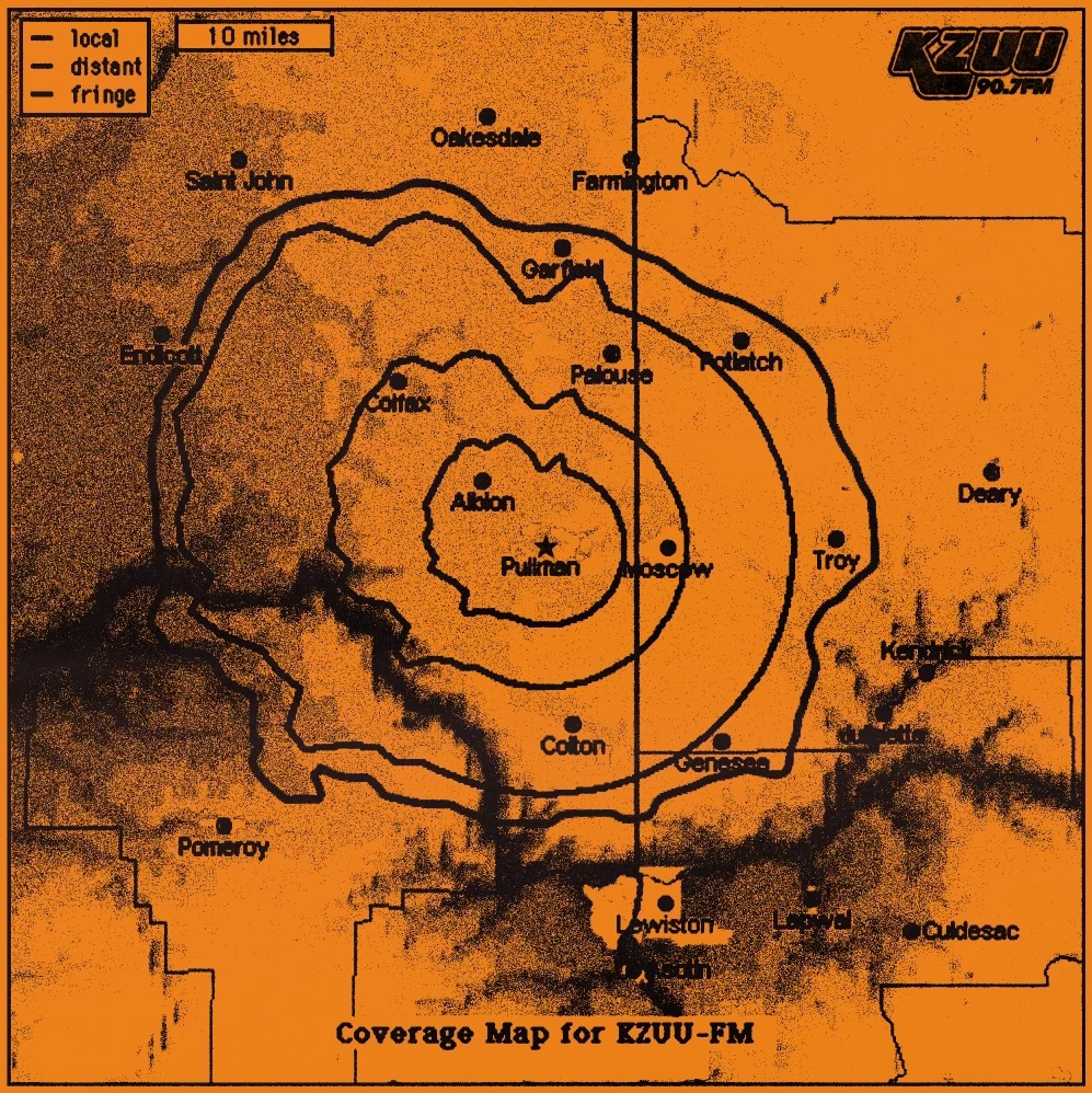 Signal Coverage Map – KZUU 90.7 FM